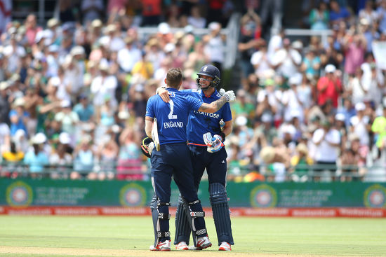 Stuart Broad England Congratulates Alex Hales Editorial Stock Photo ...