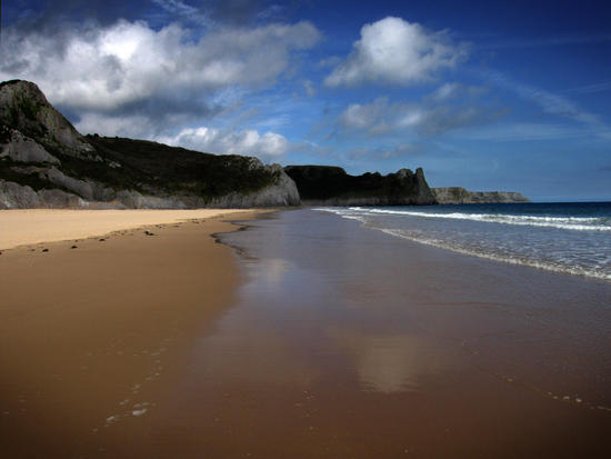 Beach Nicholaston Burrows Gower South Wales Editorial Stock Photo ...