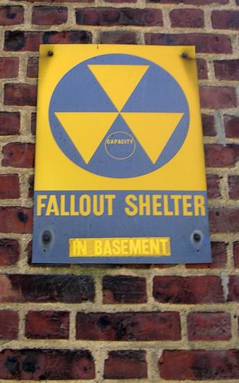 Nuclear Fallout Shelter Sign Editorial Stock Photo - Stock Image ...