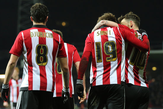 Josh Mceachran Congratulates John Swift After Editorial Stock Photo ...