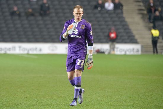 Mk Dons Goal Keeper Cody Cropper Editorial Stock Photo - Stock Image ...