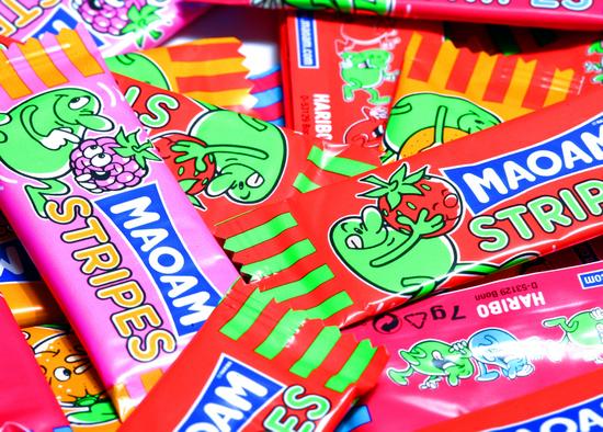 Maoam Stripes Chew Bar Sweet Editorial Stock Photo - Stock Image ...