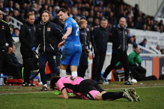 Nathan Thomas Hartlepool United Clashes John Editorial Stock Photo ...