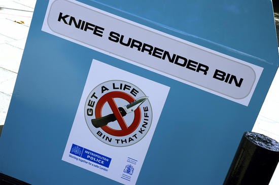Knife Surrender Bin Part Ongoing War Editorial Stock Photo - Stock ...