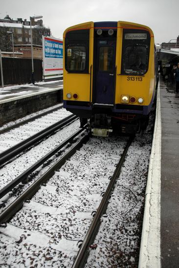 Snow On Train Tracks Editorial Stock Photo - Stock Image | Shutterstock