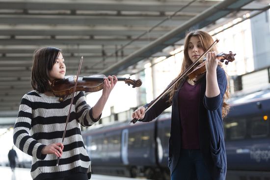 Two Exceptional Teenage Violin Prodigies Coco Editorial Stock Photo ...