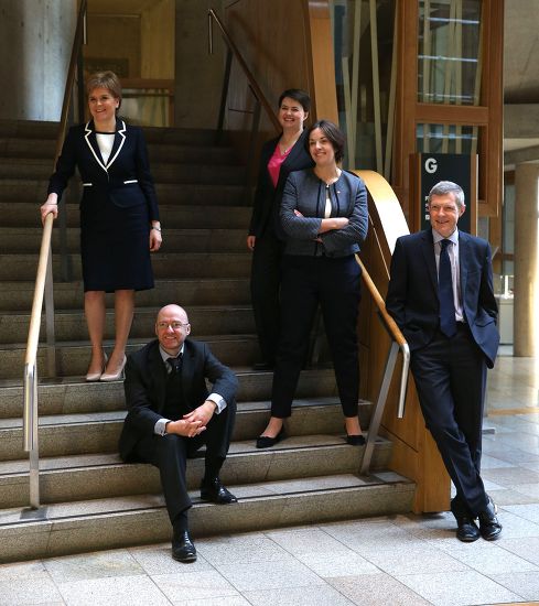 Holyrood Magazine Photoshoot Nicola Sturgeon First Editorial Stock ...