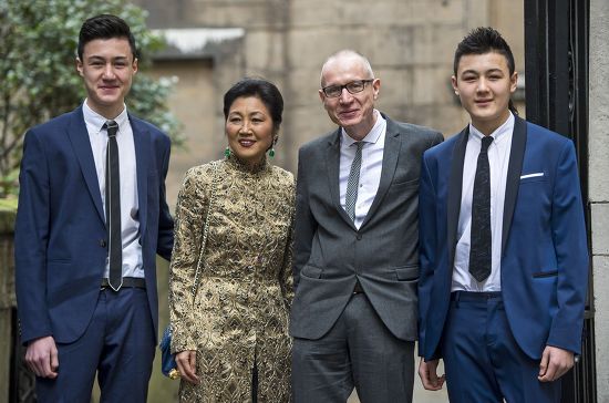 Robert Thomson Wife Wang Ping Sons Editorial Stock Photo - Stock Image ...