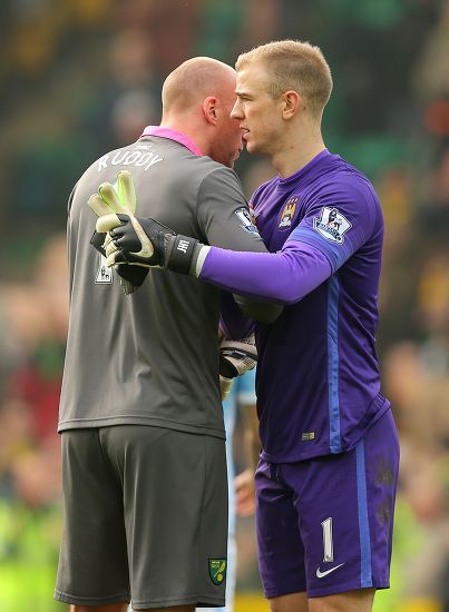 Joe Hart Manchester City John Ruddy Editorial Stock Photo - Stock Image ...