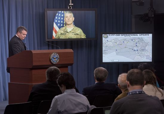 Us Army Colonel Steve Warren Spokesman Editorial Stock Photo - Stock ...