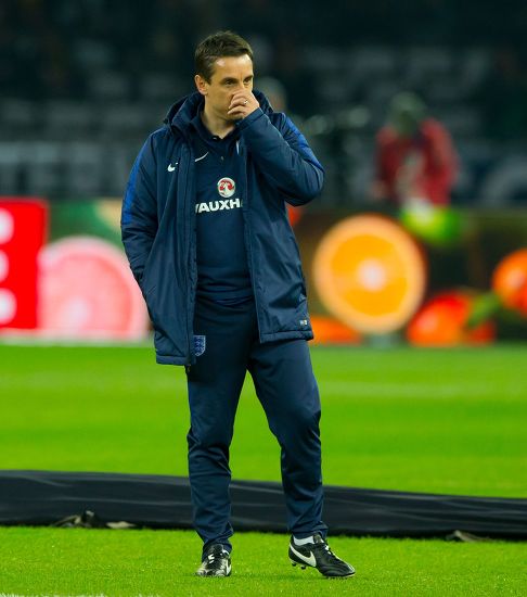 England Coach Gary Neville During International Editorial Stock Photo ...