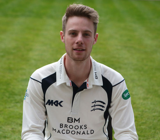Middlesexs Robbie White Specsavers County Championship Editorial Stock ...