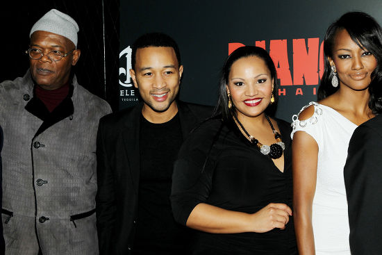 Samuel L Jackson John Legend Dana Editorial Stock Photo - Stock Image ...