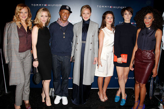 Malin Akerman Melissa George Russell Simmons Editorial Stock Photo ...