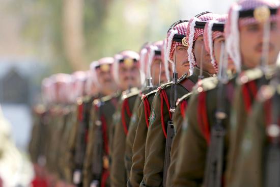 Jordanian Guard Honour Opening Countrys New Editorial Stock Photo ...