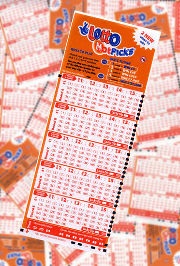 Lotto Hotpicks Game Play Ticket Editorial Stock Photo - Stock Image ...
