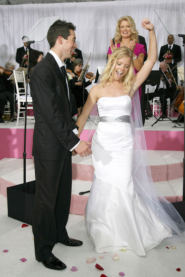Shaun Bollinger Groom Michelle Golightly Bride Editorial Stock Photo ...