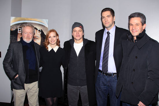 Ridley Scott Jessica Chastain Matt Damon Editorial Stock Photo - Stock ...