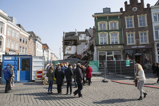 People View Remains Collapsed Medieval House Editorial Stock Photo ...