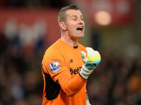 Stoke City Goalkeeper Shay Given During Editorial Stock Photo - Stock ...