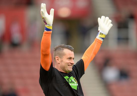 Stoke City Goalkeeper Shay Given Waves Editorial Stock Photo - Stock ...