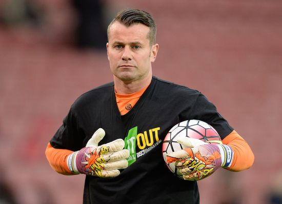 Stoke City Goalkeeper Shay Given Warmsup Editorial Stock Photo - Stock ...