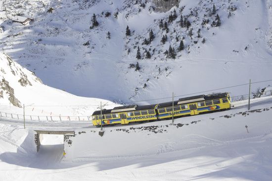 Wendelstein Rack Railway Mountain Railway Winter Editorial Stock Photo ...