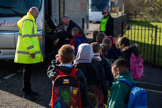 Pupils Head Buses Editorial Stock Photo - Stock Image | Shutterstock