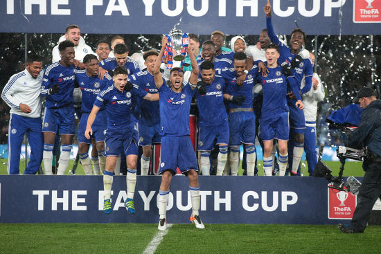 Chelsea Under 21s Team Trophy During Editorial Stock Photo - Stock ...