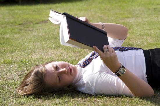 Model Released Student Reading Book Editorial Stock Photo - Stock Image ...