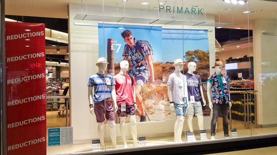 Shop Window Display Primark Store Wood Editorial Stock Photo - Stock ...