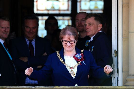 Mayor Burnley Elizabeth Monk Greets Fans Editorial Stock Photo - Stock ...