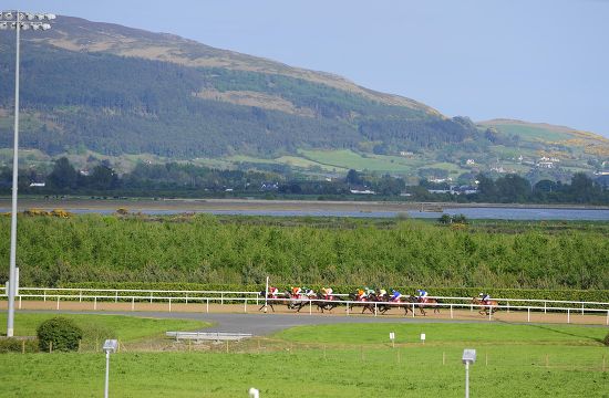 Dundalk Runners Race Along Back Straight Editorial Stock Photo - Stock ...