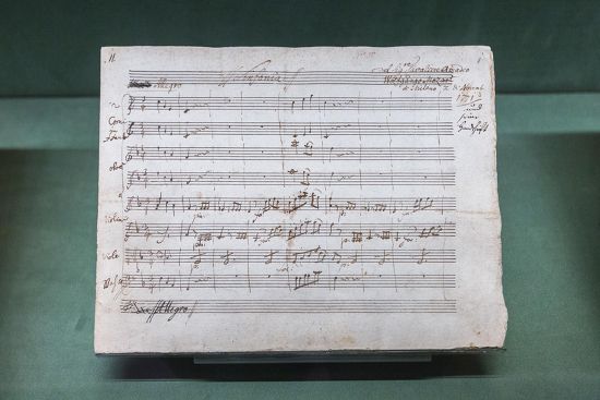 Manuscript Wolfgang Amadeus Mozart Inside Morgan Editorial Stock Photo ...