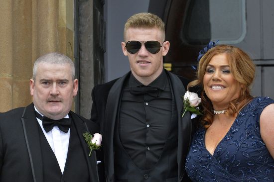 James Mcclean Father Patrick Mother Shauna Editorial Stock Photo ...