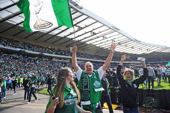 Hibernian Fans Invade Pitch After Final Editorial Stock Photo - Stock ...