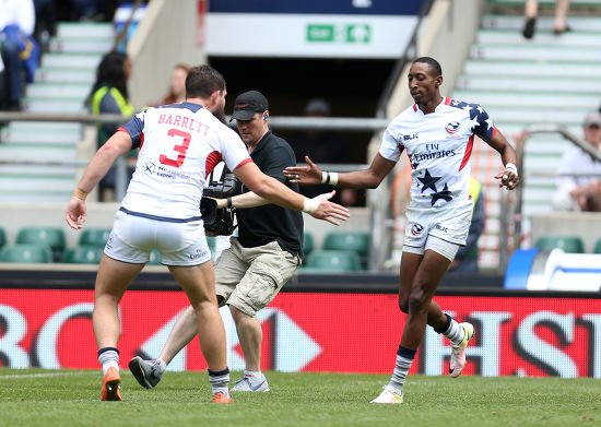 Usas Perry Baker Celebrates Scoring Try Editorial Stock Photo - Stock ...