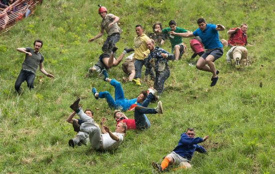 Annual Traditional Cheese Rolling Races Which Editorial Stock Photo ...