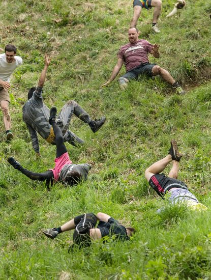 Annual Traditional Cheese Rolling Races Which Editorial Stock Photo ...