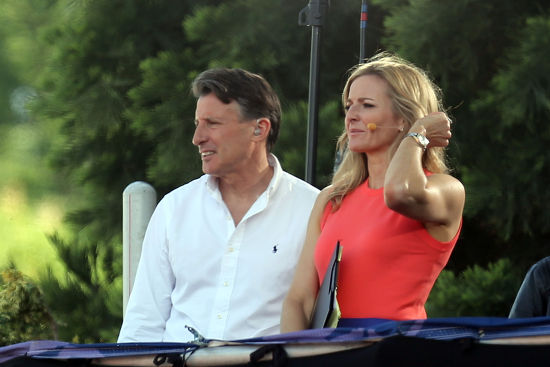 Tv Presenter Gabby Logan Lord Coe - Foto de stock de contenido ...
