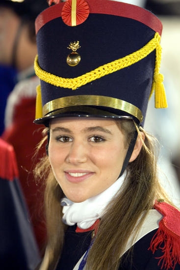 Young Basque Women Wearing Traditional Military Editorial Stock Photo ...