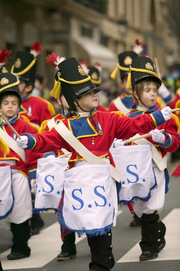 Young Basque Children Wearing Colourful Traditional Editorial Stock ...