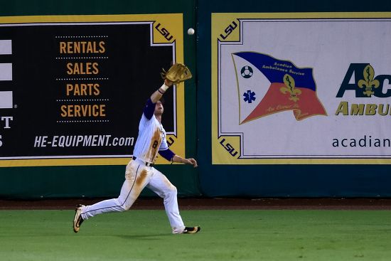 Lsu Outfielder Jake Fraley 8 Catches Editorial Stock Photo - Stock ...