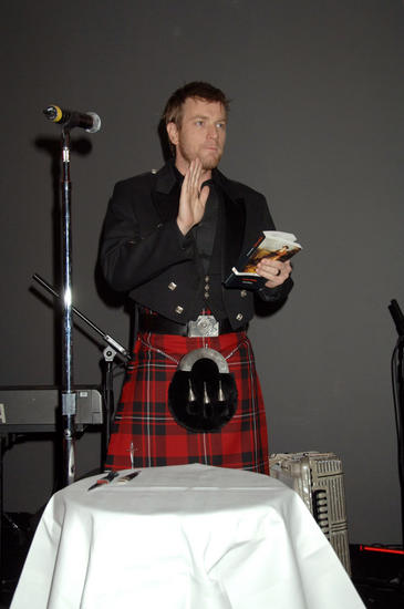 Ewan Mcgregor Reading Robert Burns Editorial Stock Photo - Stock Image ...