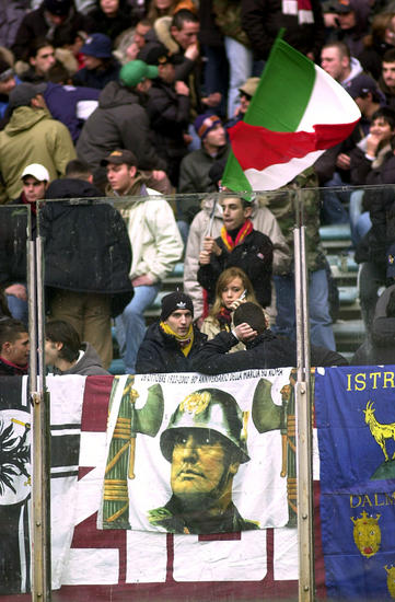 Fascist Roma Supporters Flags Image Mussolini Editorial Stock Photo ...