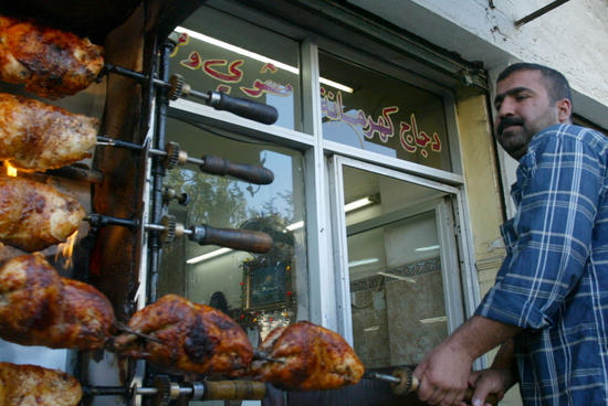 Roasting Chickens On Rotisserie Iraq Confirmed Editorial Stock Photo ...