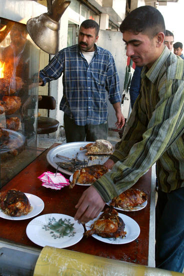 Roasting Chickens On Rotisserie Iraq Confirmed Editorial Stock Photo ...