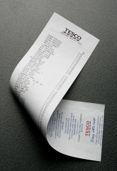 Tesco Till Receipt Editorial Stock Photo - Stock Image | Shutterstock