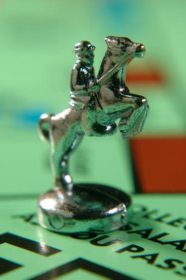 Waddingtons Monopoly Jockey Horse Rider Board Editorial Stock Photo ...
