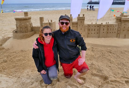 Sandsculptors Claire Jamieson Jamie Wardley Sand Editorial Stock Photo ...